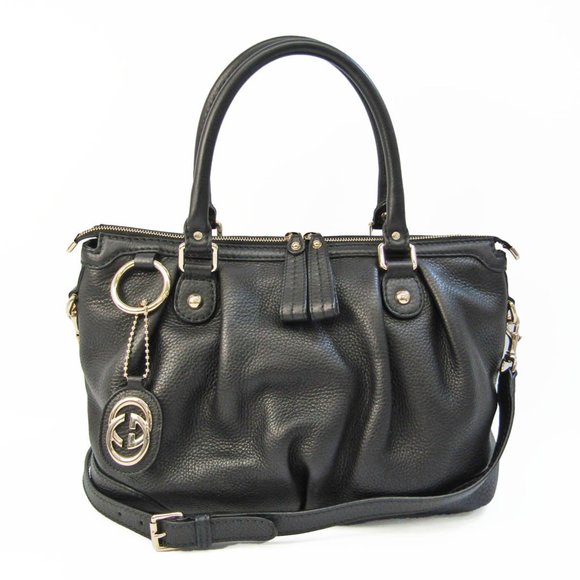 Gucci | Bags | Gucci Sukey 24792 Womens Leather Handbagshoulder Bag ...